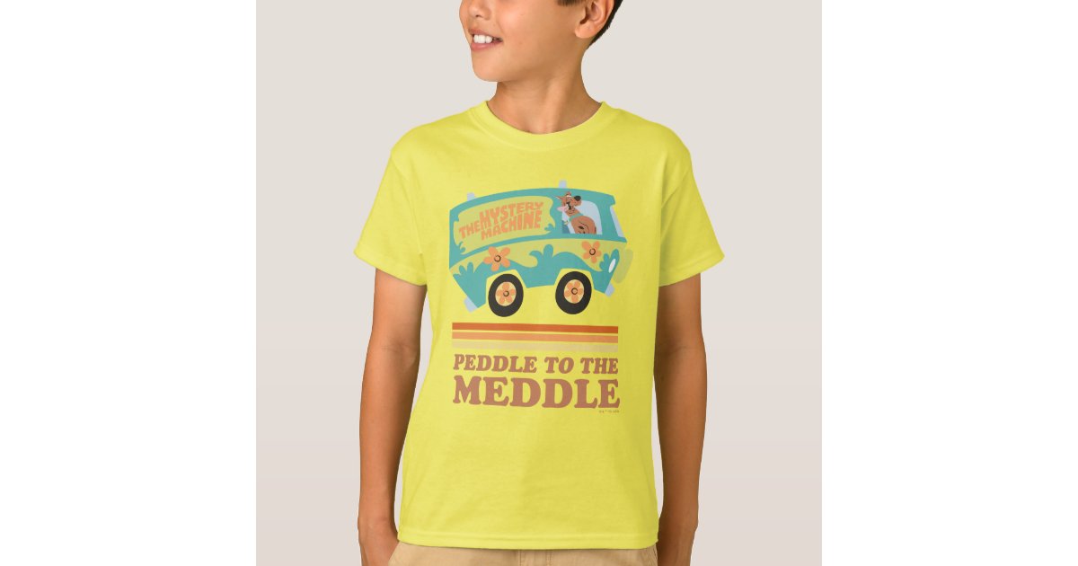 Scooby-Doo Mystery Machine "Peddle to the Meddle" T-Shirt | Zazzle