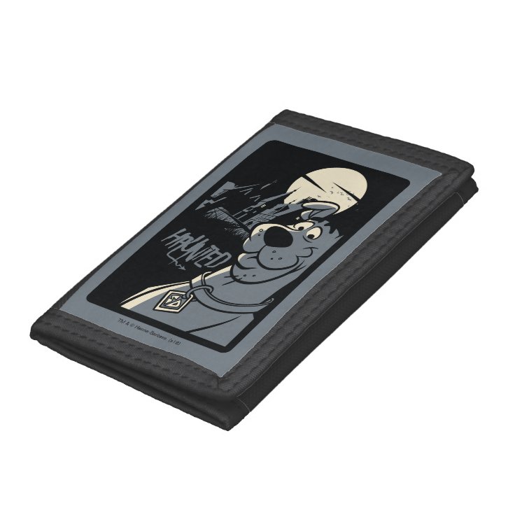 Scooby-Doo Noir Haunted Mansion Graphic Trifold Wallet | Zazzle