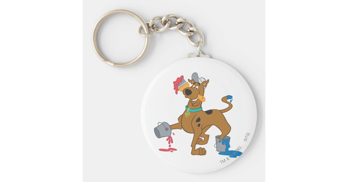 Scooby-Doo Paints Keychain | Zazzle.com