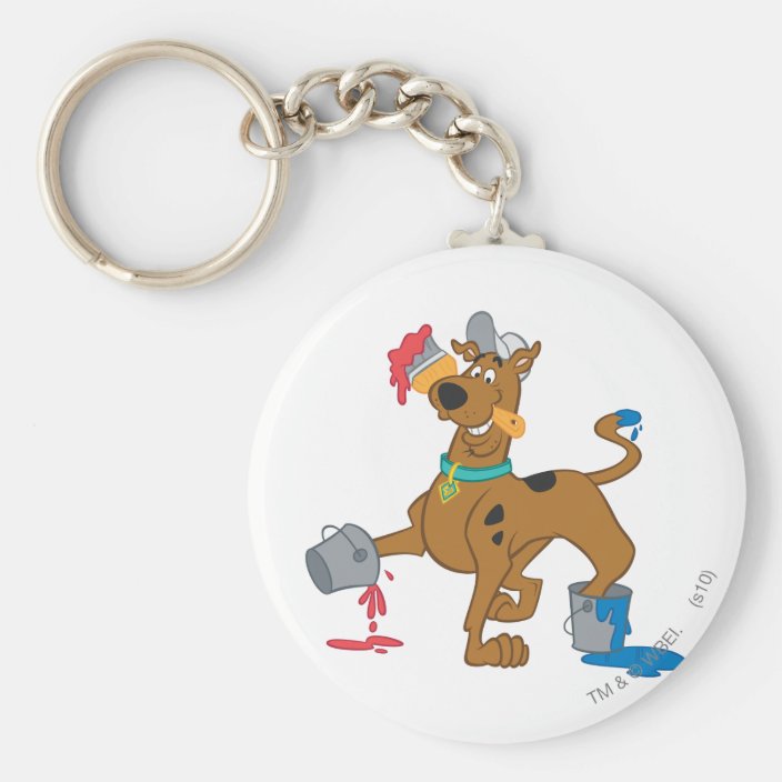 Scooby-Doo Paints Keychain | Zazzle.com