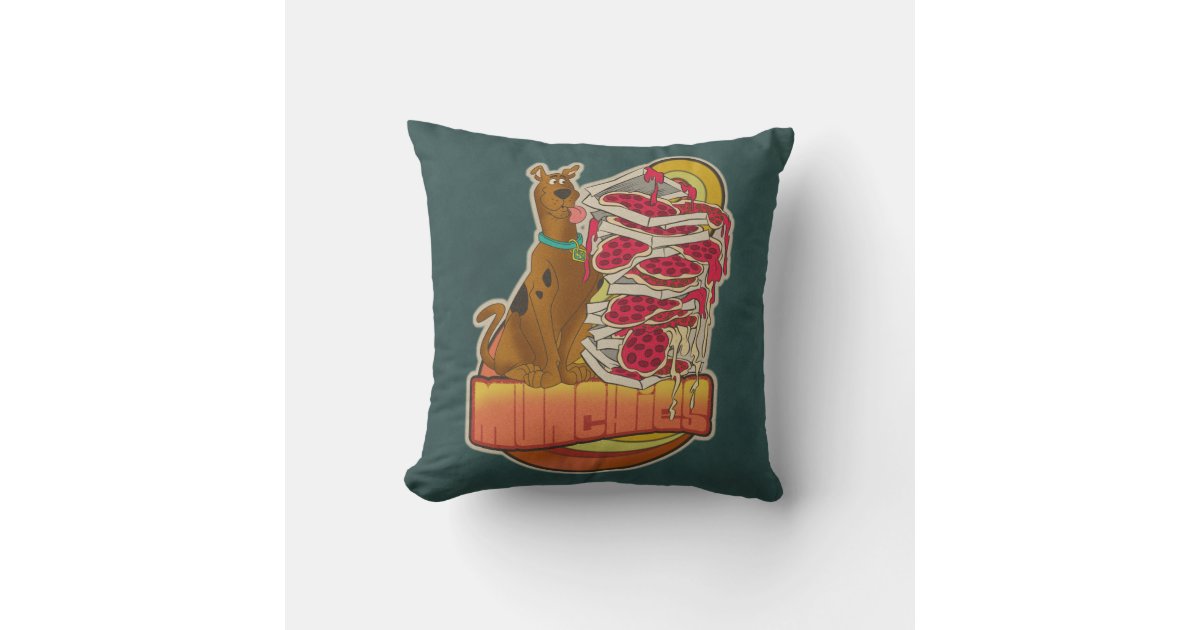 Scooby-Doo | Pile of Pizza "Munchies" Graphic Throw Pillow | Zazzle