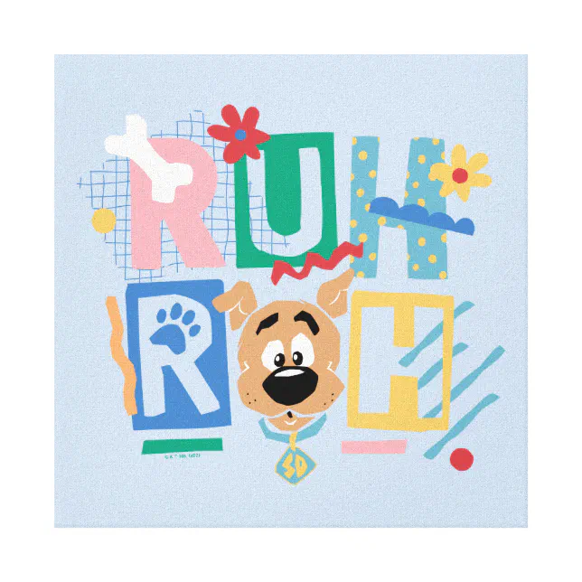Scooby-Doo | Ruh Roh Baby Scooby-Doo Canvas Print | Zazzle