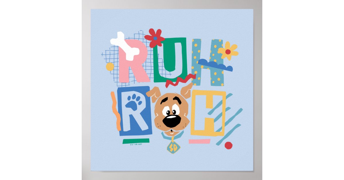 Scooby-Doo | Ruh Roh Baby Scooby-Doo Poster | Zazzle