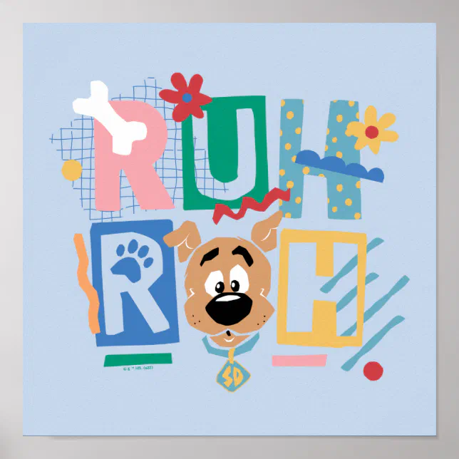 Scooby-Doo | Ruh Roh Baby Scooby-Doo Poster | Zazzle