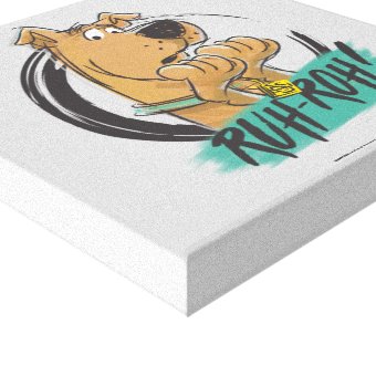 Scooby-Doo "Ruh Roh!" Marker Sketch Canvas Print | Zazzle