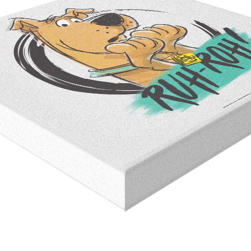 Scooby-Doo "Ruh Roh!" Marker Sketch Canvas Print | Zazzle