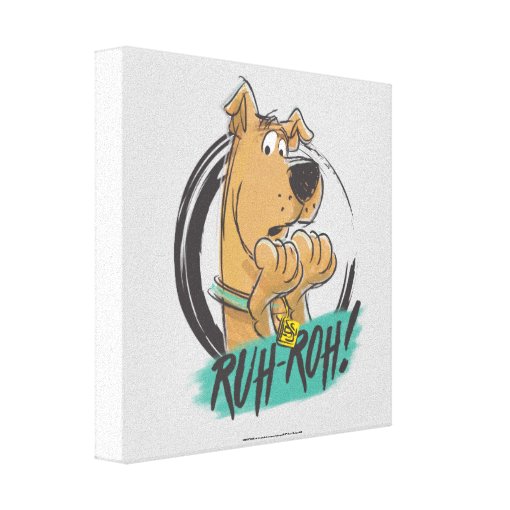 Scooby-Doo "Ruh Roh!" Marker Sketch Canvas Print | Zazzle