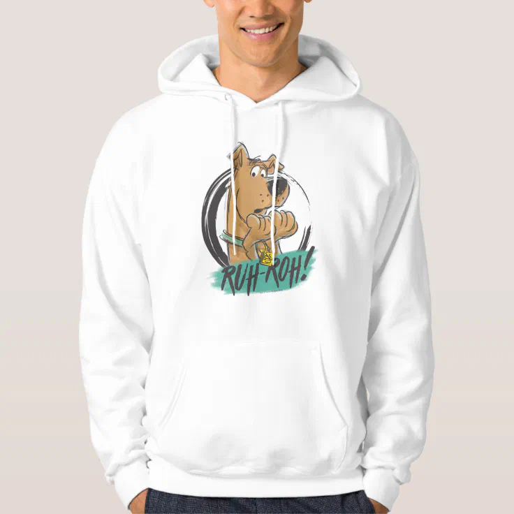 Scooby-Doo "Ruh Roh!" Marker Sketch Hoodie | Zazzle