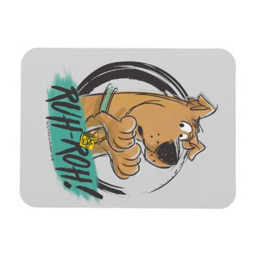 Scooby-Doo "Ruh Roh!" Marker Sketch Magnet | Zazzle