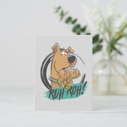 Scooby-Doo "Ruh Roh!" Marker Sketch Postcard | Zazzle