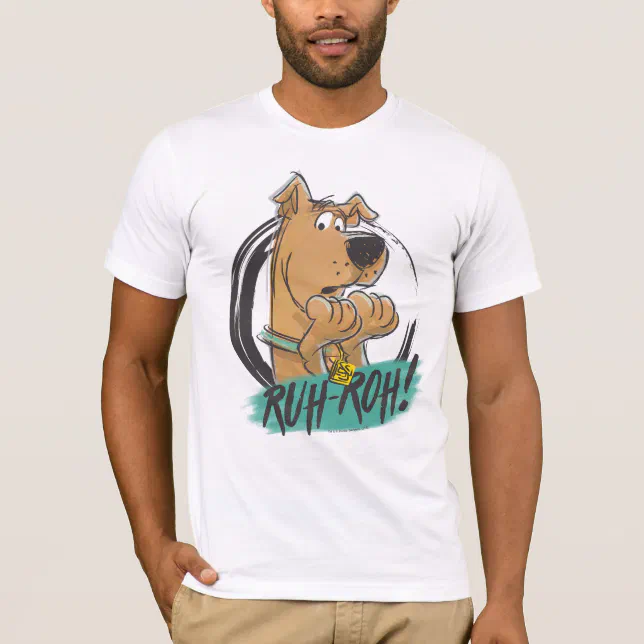 Scooby-Doo "Ruh Roh!" Marker Sketch T-Shirt | Zazzle