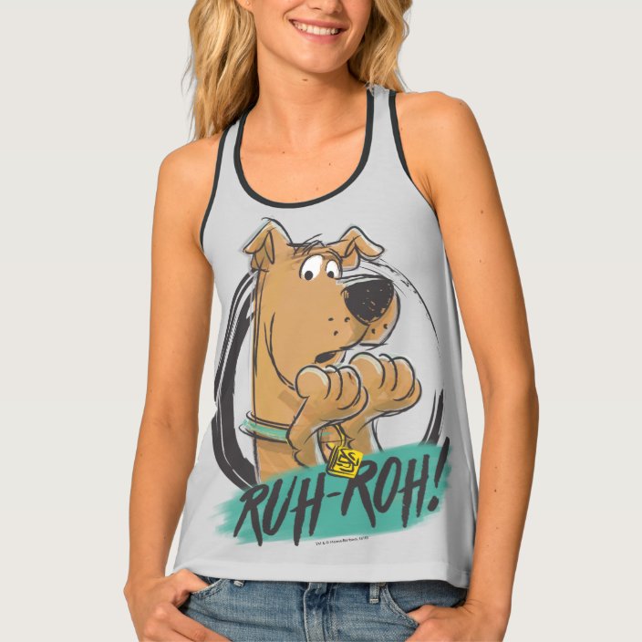 Scooby-Doo "Ruh Roh!" Marker Sketch Tank Top | Zazzle.com
