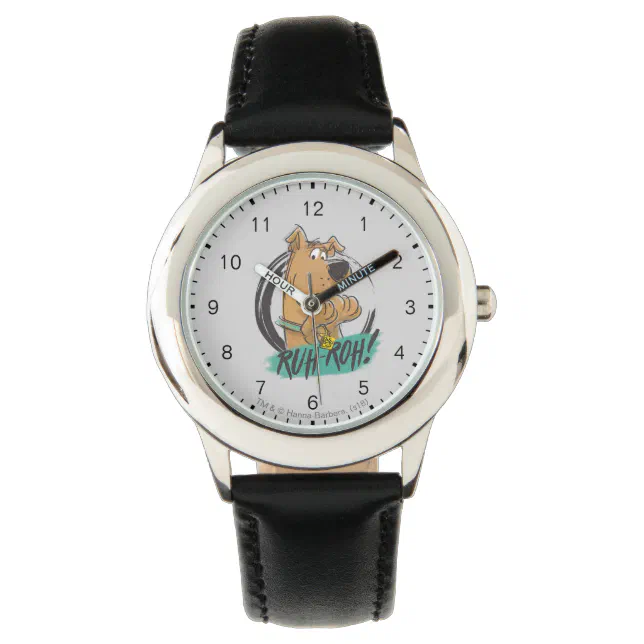 Scooby-Doo "Ruh Roh!" Marker Sketch Watch | Zazzle