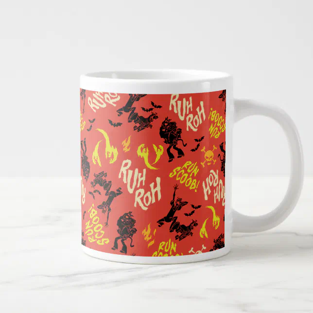 Scooby-Doo | Ruh Roh Run Scoob! Pattern Giant Coffee Mug | Zazzle