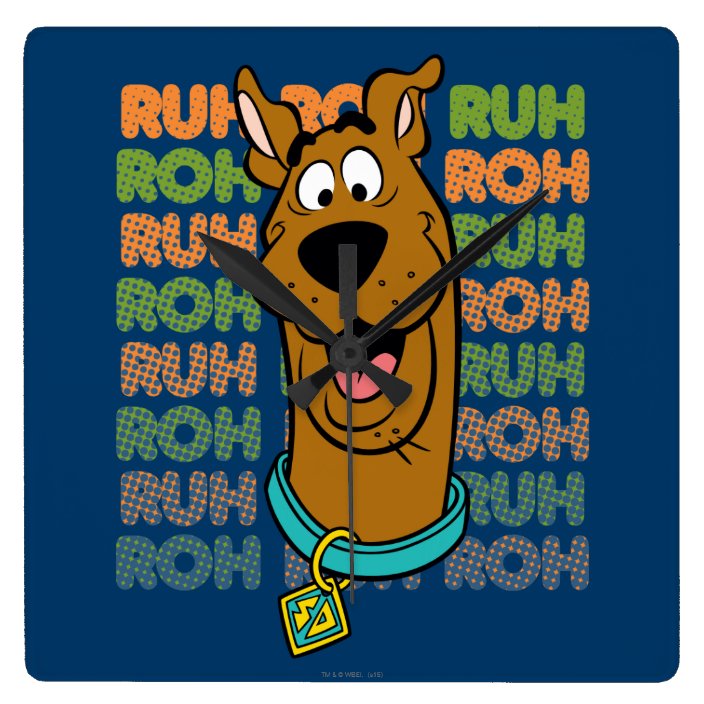 Scooby-Doo Ruh Roh Square Wall Clock | Zazzle.com