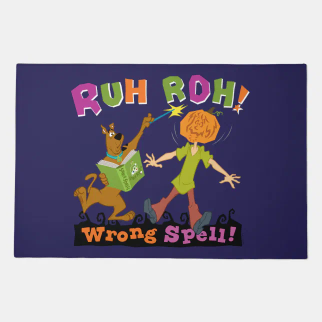 Scooby-Doo | Ruh Roh! Wrong Spell! Doormat | Zazzle