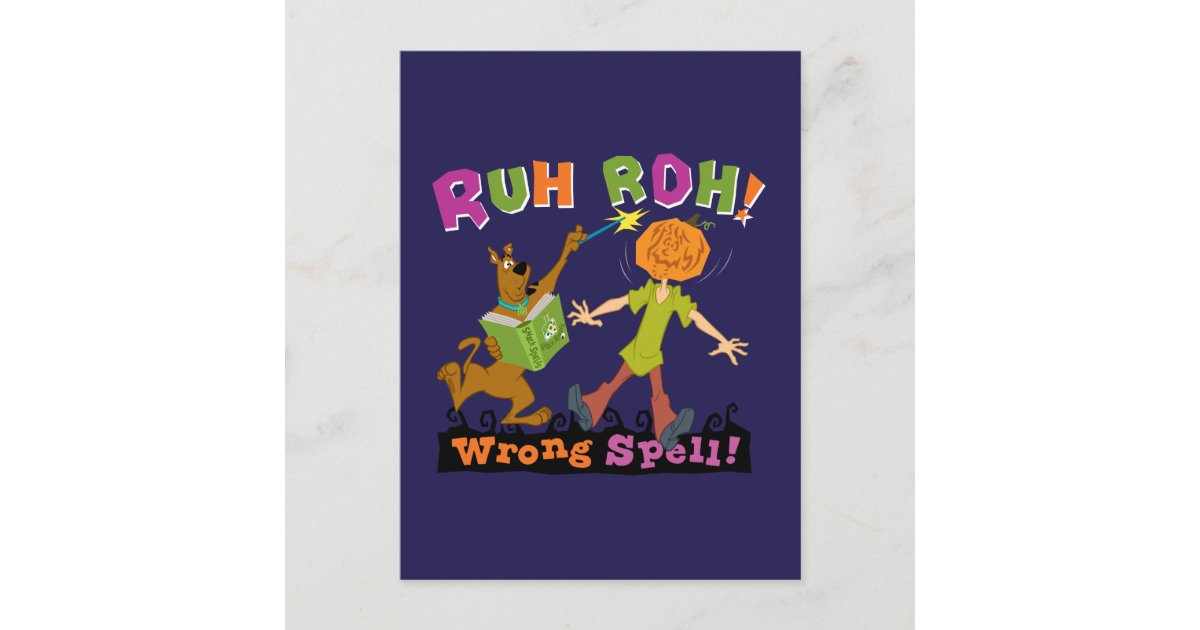 Scooby-Doo | Ruh Roh! Wrong Spell! Postcard | Zazzle