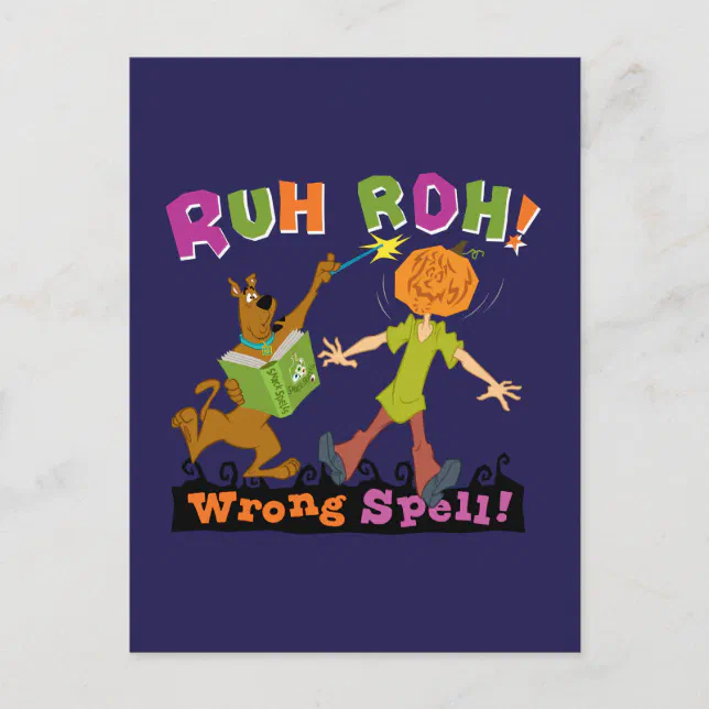 Scooby-Doo | Ruh Roh! Wrong Spell! Postcard | Zazzle
