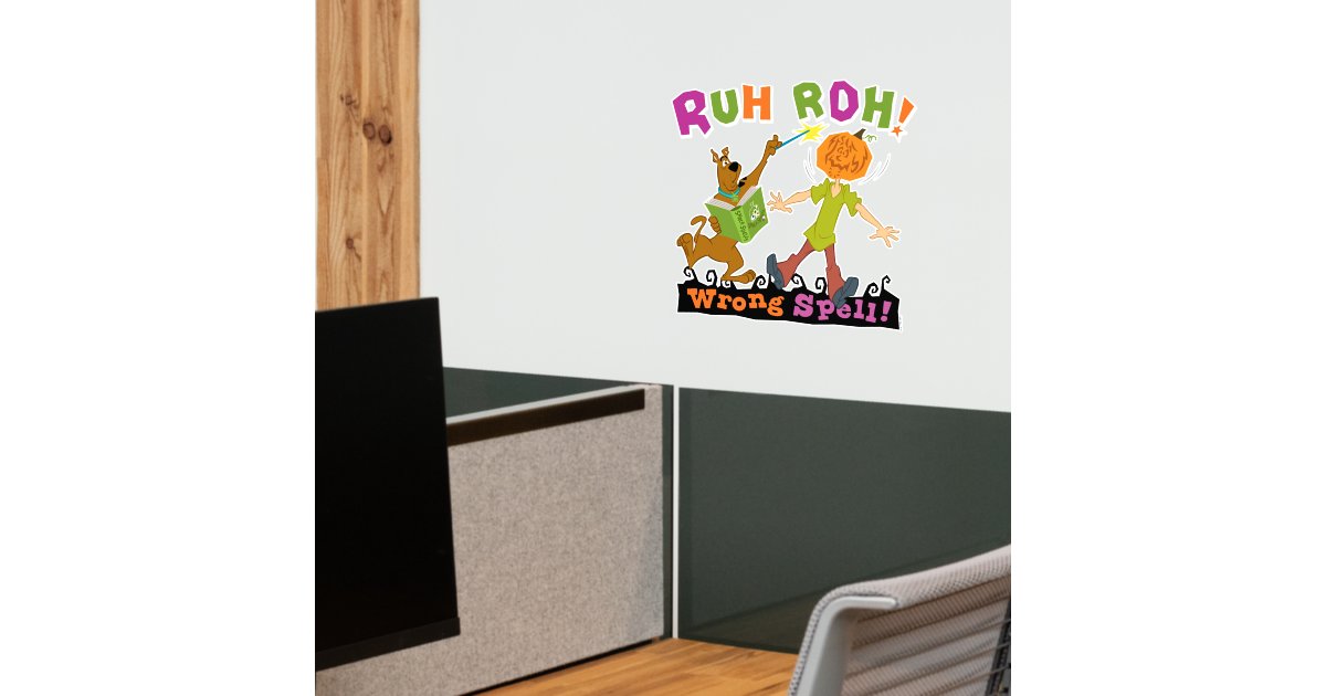 Scooby-Doo | Ruh Roh! Wrong Spell! Wall Decal | Zazzle