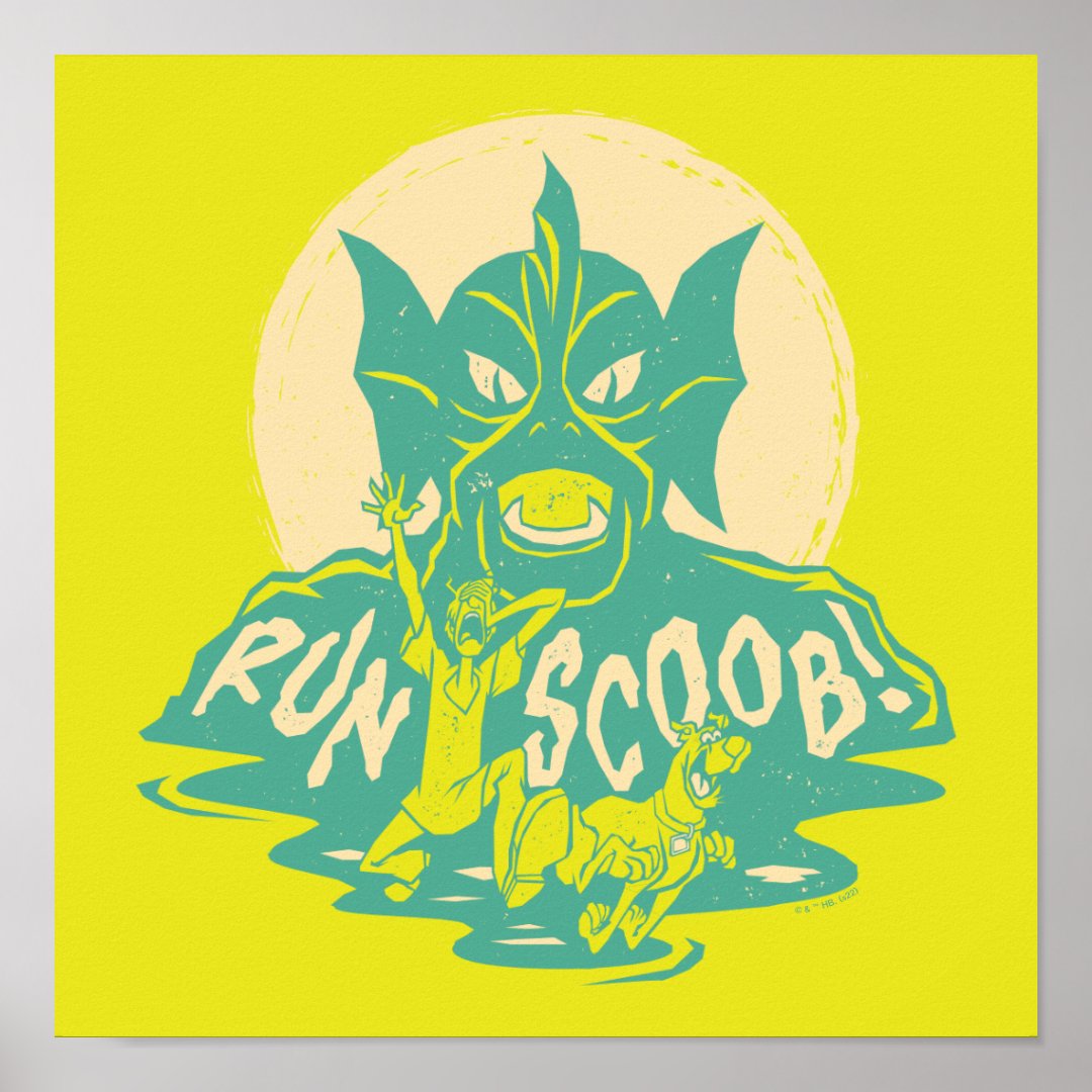 Scooby-Doo | Run Scoob! Poster | Zazzle