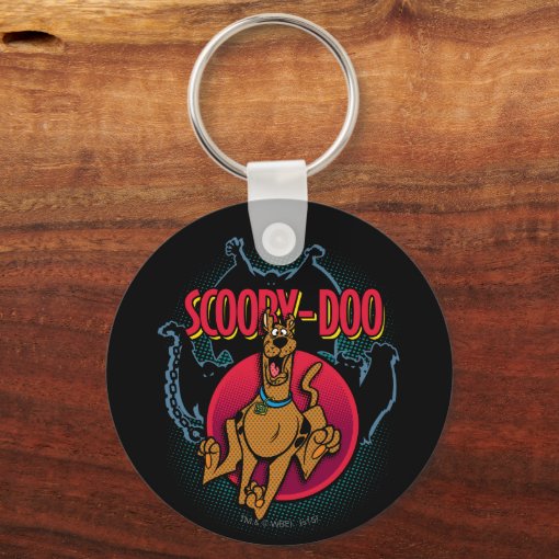 Scooby-Doo Running From Ghosts Graphic Keychain | Zazzle