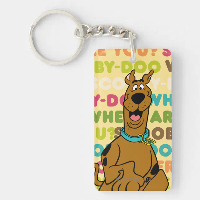 Scooby-Doo Running "Where Are You?" Keychain | Zazzle