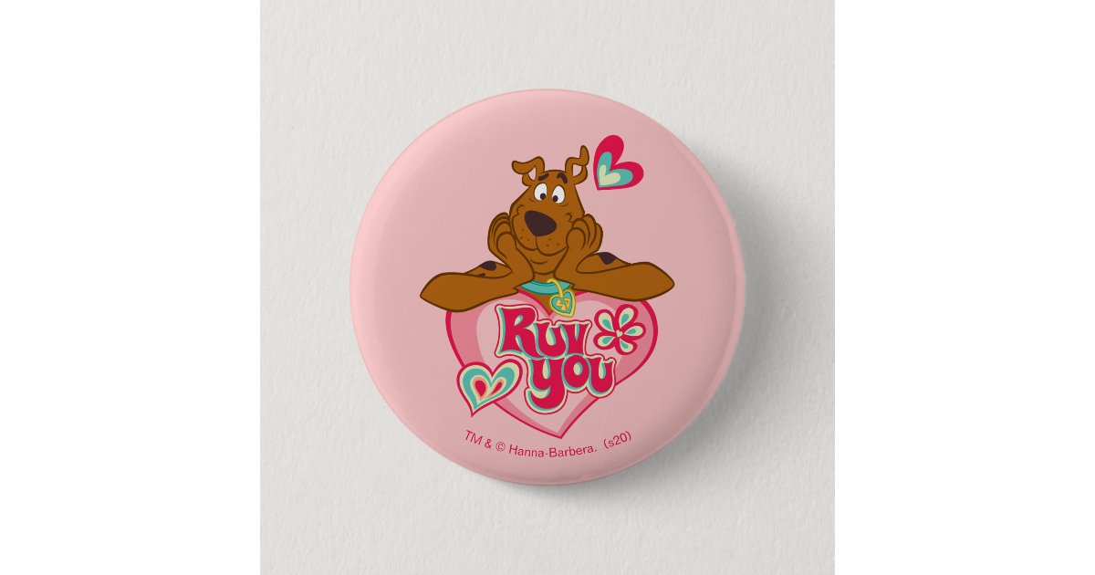 Scooby-Doo - Ruv You Button | Zazzle