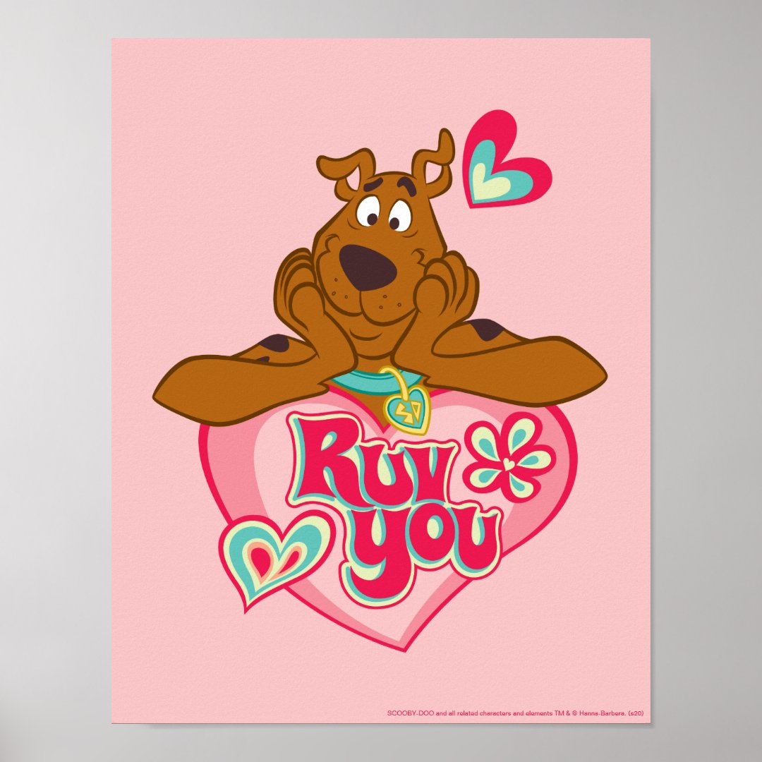 Scooby-Doo - Ruv You Poster | Zazzle