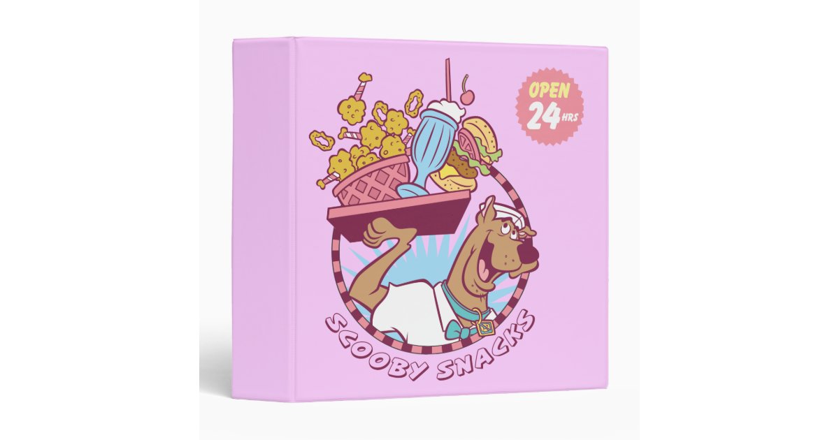Scooby-Doo "Scooby Snacks" Binder | Zazzle