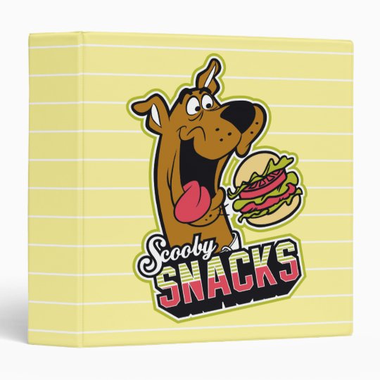 Scooby-Doo "Scooby Snacks" Logo 3 Ring Binder | Zazzle.com