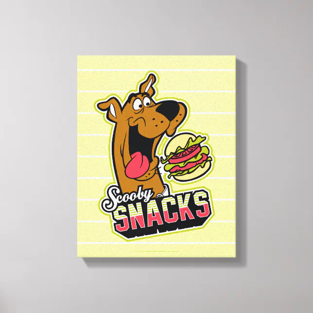Scooby-Doo "Scooby Snacks" Logo Canvas Print | Zazzle