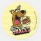 Scooby-Doo "Scooby Snacks" Logo Classic Round Sticker | Zazzle