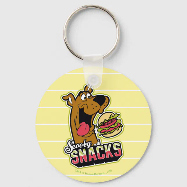 Scooby-Doo "Scooby Snacks" Logo Keychain | Zazzle