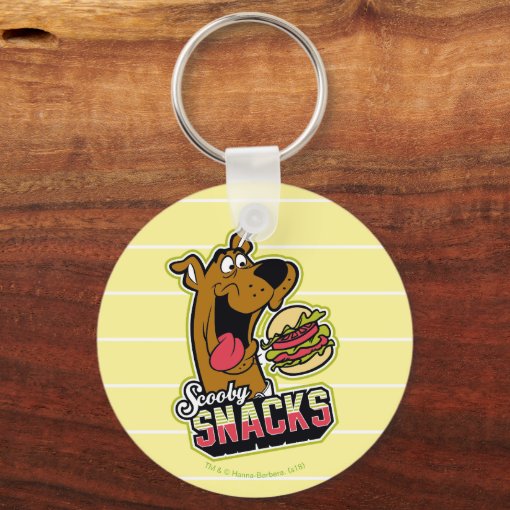 Scooby-Doo "Scooby Snacks" Logo Keychain | Zazzle