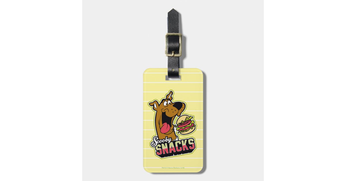 Scooby-Doo "Scooby Snacks" Logo Luggage Tag | Zazzle