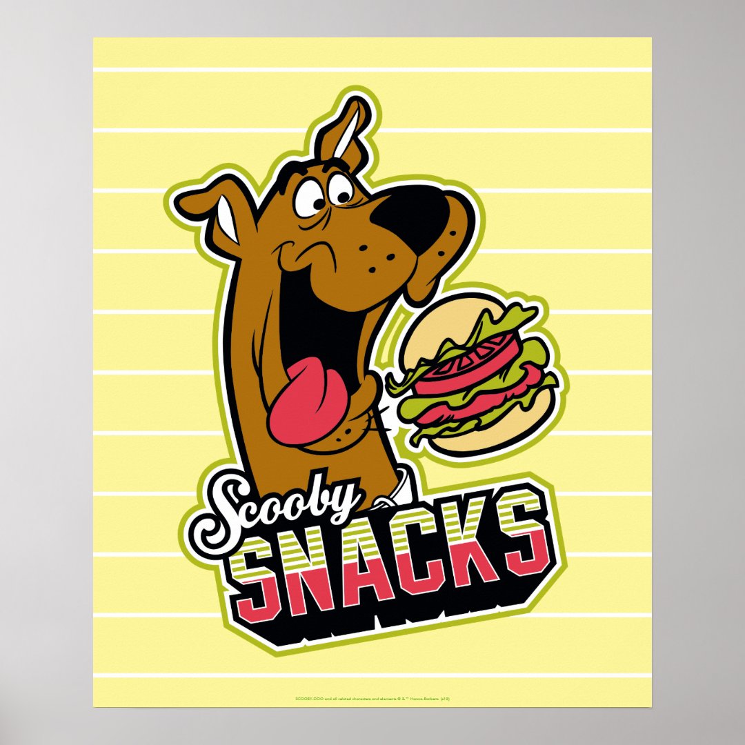 Scooby-Doo "Scooby Snacks" Logo Poster | Zazzle