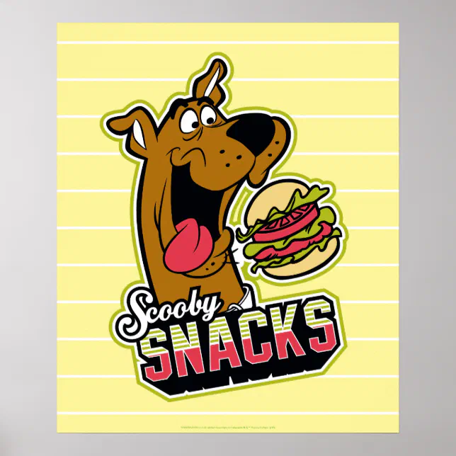Scooby-Doo "Scooby Snacks" Logo Poster | Zazzle