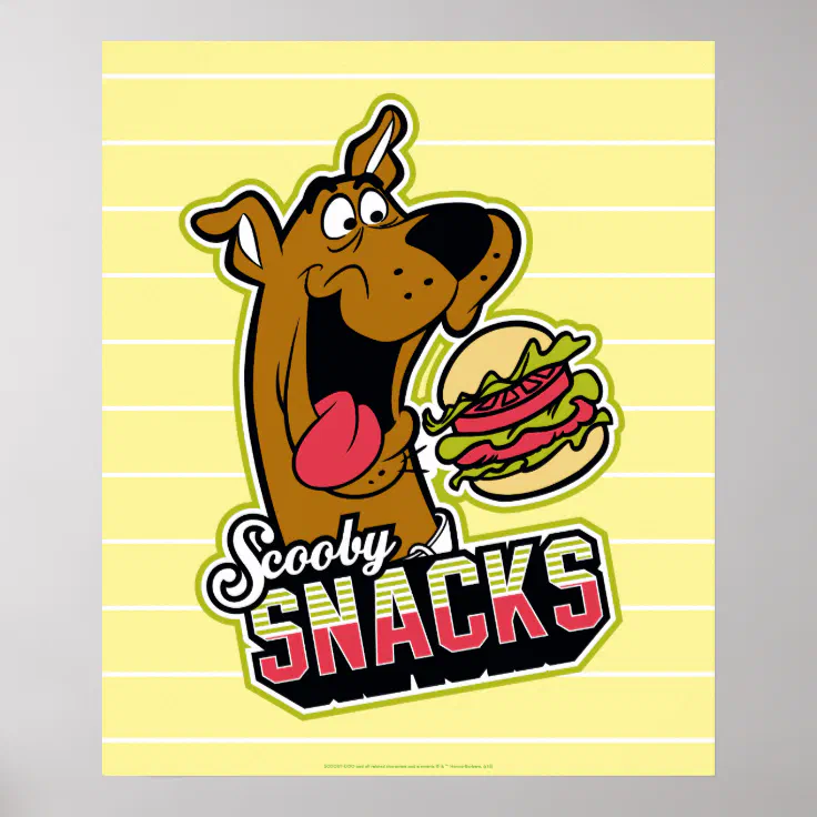 Scooby-Doo "Scooby Snacks" Logo Poster | Zazzle