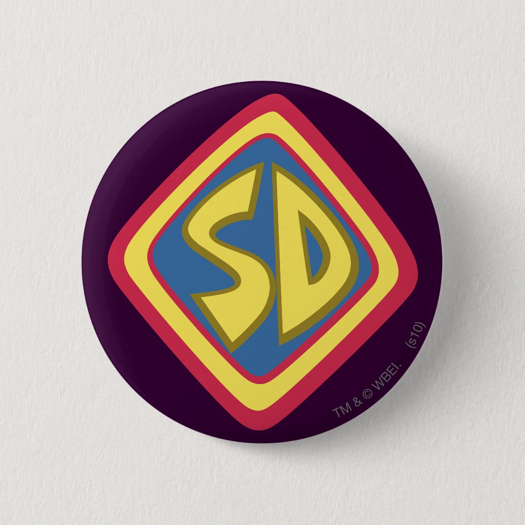 Scooby-Doo "SD" Icon Button | Zazzle