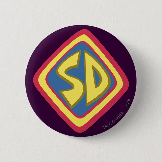 Scooby-Doo "SD" Icon Button | Zazzle