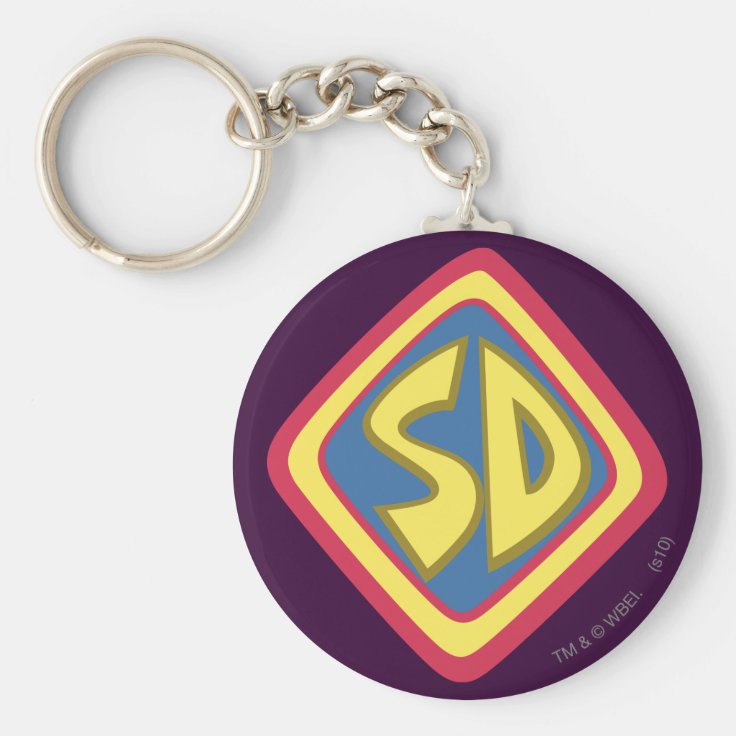 Scooby-Doo "SD" Icon Keychain | Zazzle