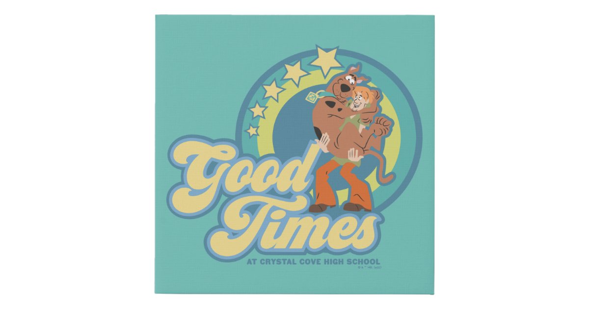 Scooby-Doo & Shaggy Good Times at Crystal Cove HS Faux Canvas Print ...