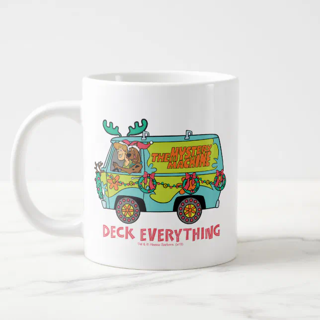 Scooby-Doo & Shaggy In The Holiday Mystery Machine Giant Coffee Mug ...