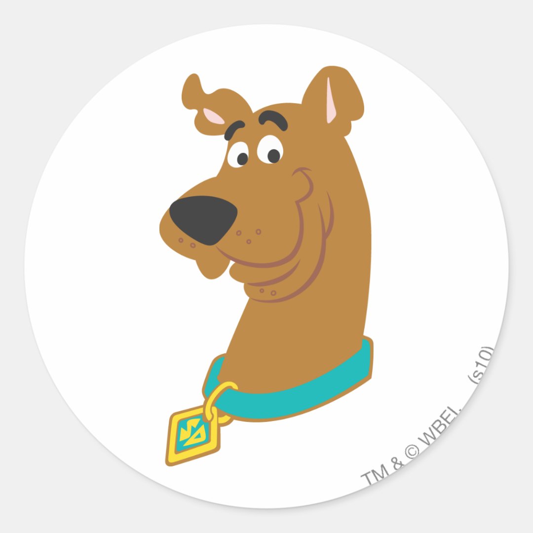 Scooby-Doo Smile Classic Round Sticker | Zazzle