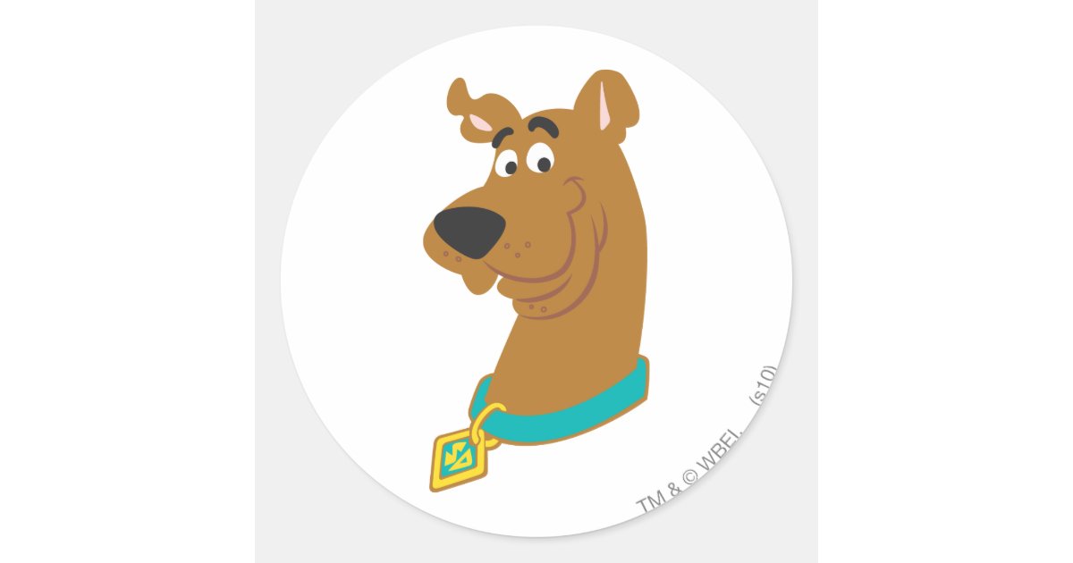 Scooby-Doo Smile Classic Round Sticker | Zazzle
