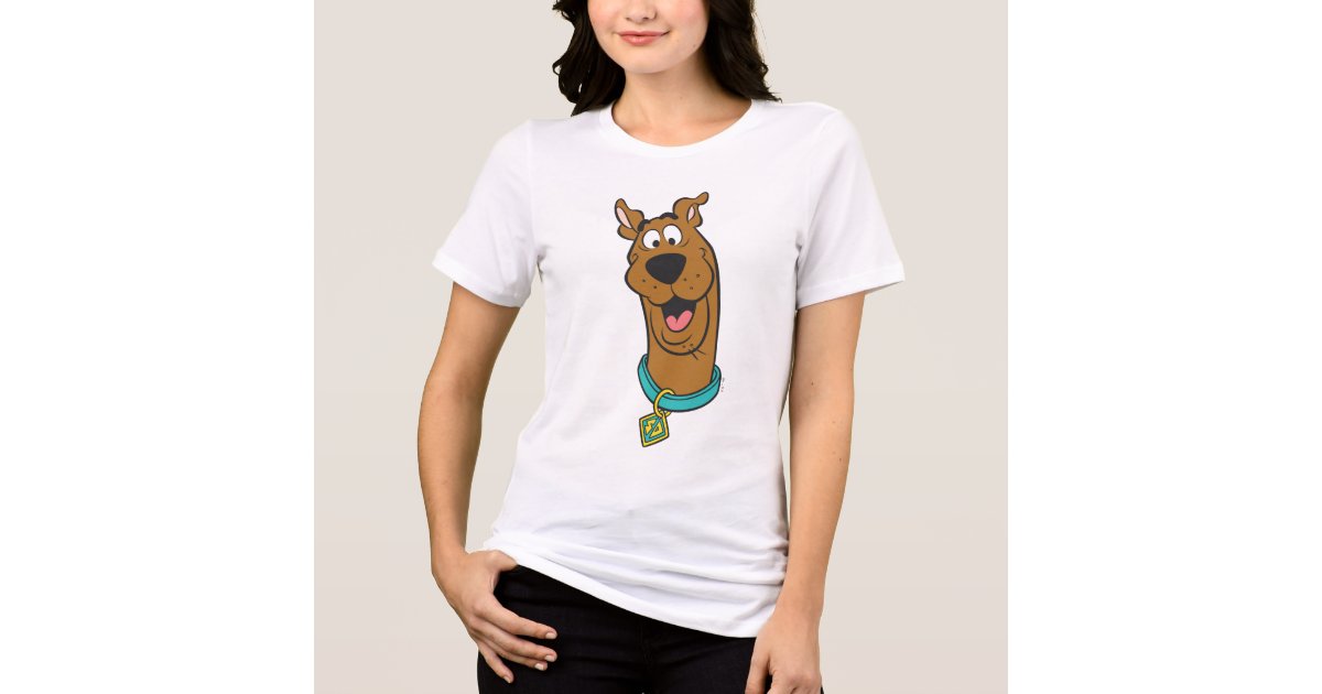 Scooby-Doo Smiling Face Tri-Blend Shirt | Zazzle