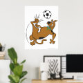 Scooby-Doo Soccer Overhead Kick Poster | Zazzle