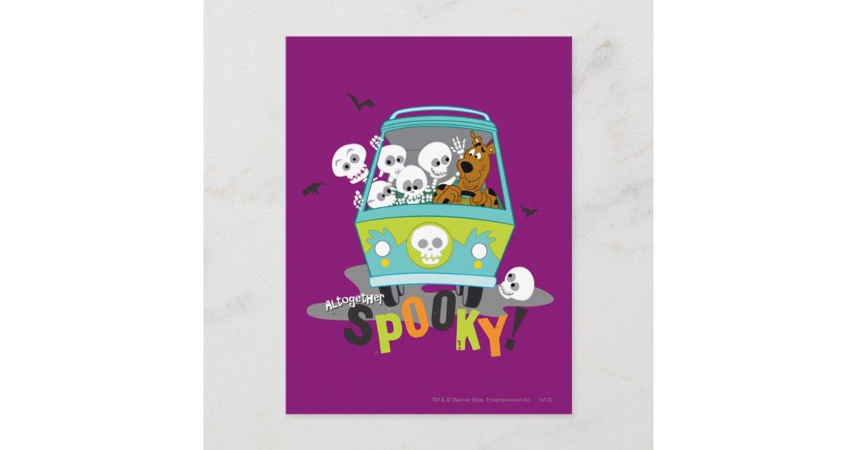 Scooby-Doo Spooky Mystery Machine Postcard | Zazzle