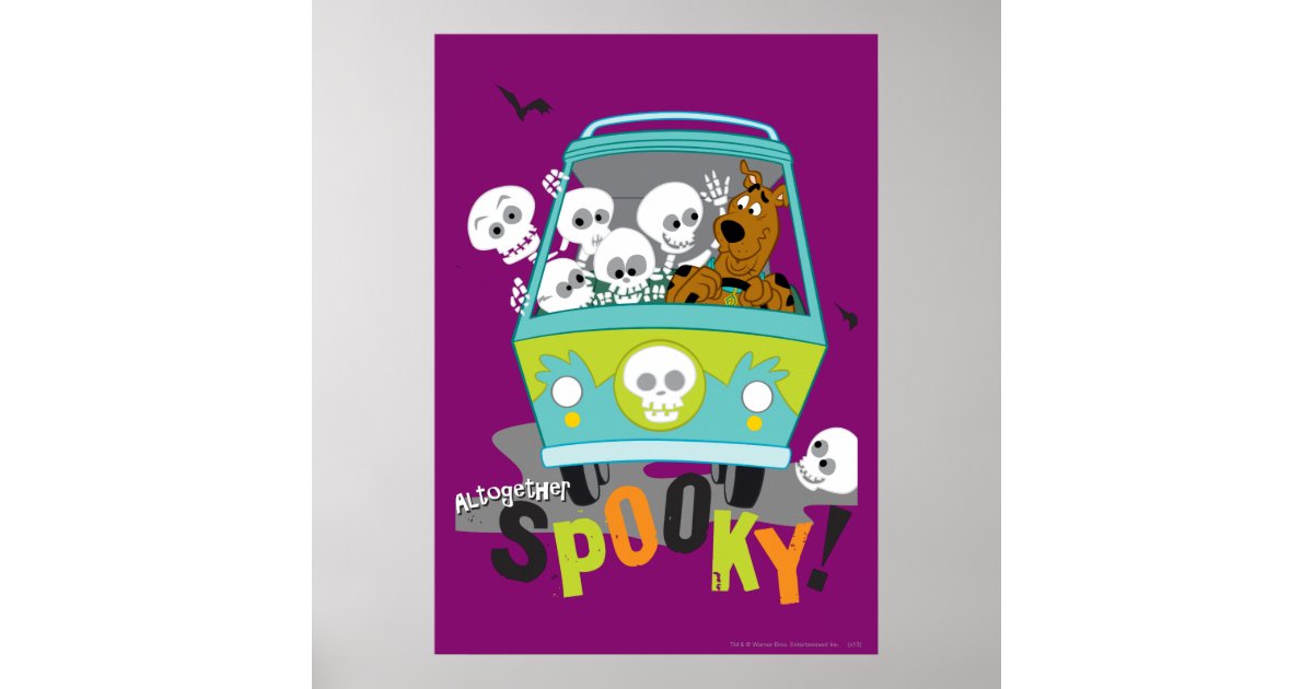 Scooby-Doo Spooky Mystery Machine Poster | Zazzle