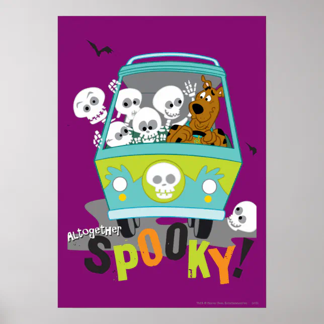 Scooby-Doo Spooky Mystery Machine Poster | Zazzle